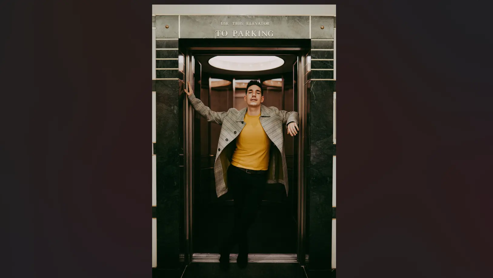 Why you should never stand between elevator closing doors
